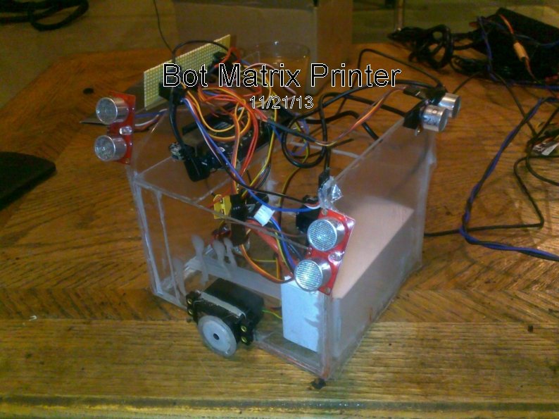 Bot Matrix Printer 112113 Sonars Theory of operation