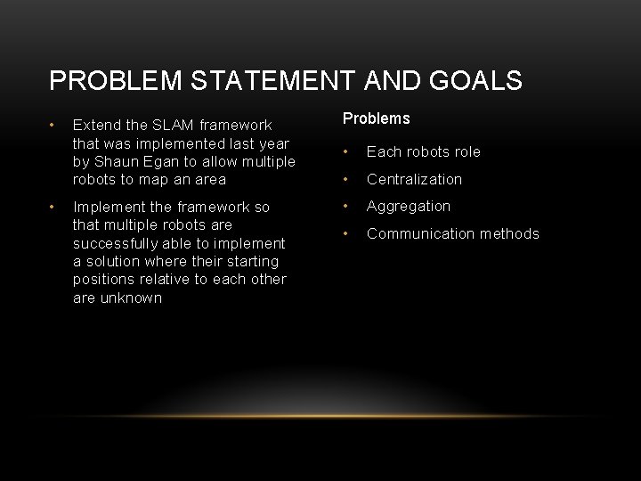 COOPERATIVE MAPPING AND LOCALIZATION OF AUTONOMOUS ROBOTS Lynton