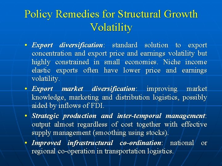 Building Resilience in SIDS for Trade Climate Change