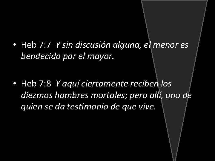Lecciones en Hebreos Capitulo 7 Introduccin En Hebreos