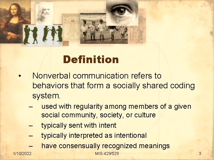 Introduction to Nonverbal Communication 1102022 MIS 429529 1