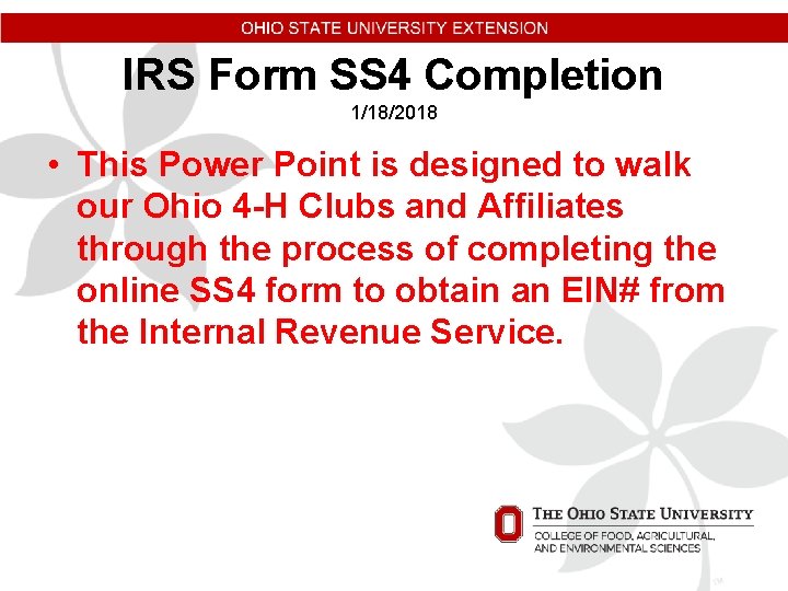 IRS Form SS 4 Completion 1182018 This Power