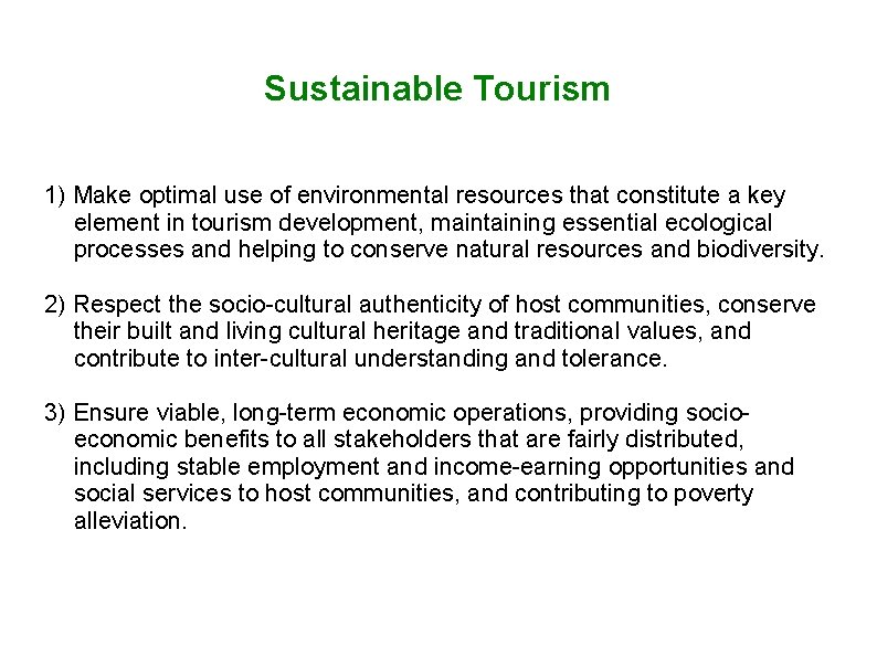 2 What is sustainable tourism and related forms