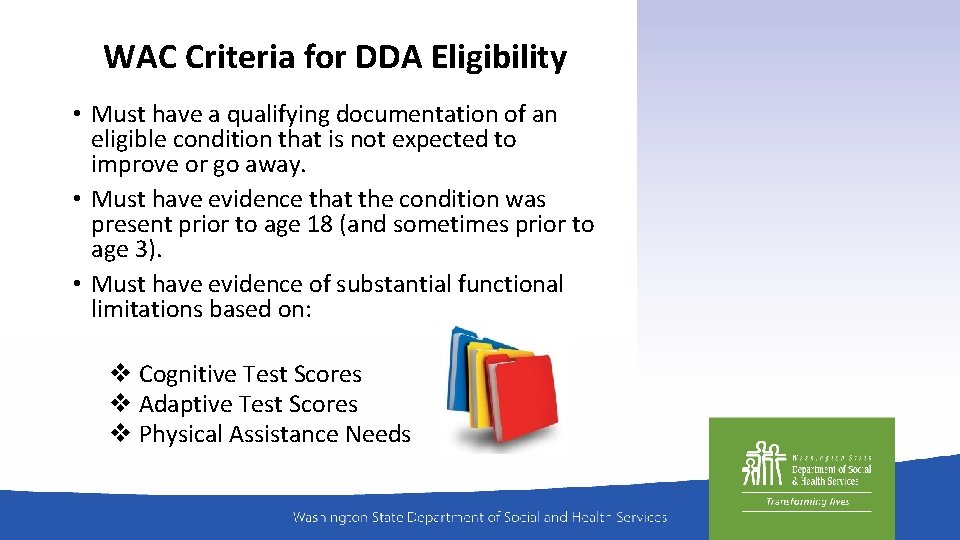 Developmental Disabilities Administration Presentation for the Down ...