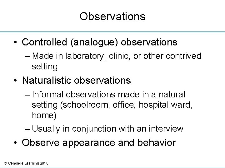 3 Assessment and Classification of Mental Disorders Cengage