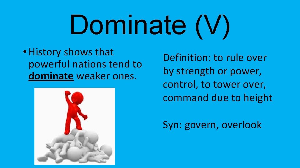 Unit 5 Vocabulary March Anecdote N The governor