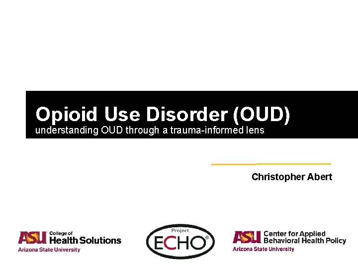 Opioid Use Disorder OUD understanding OUD through a