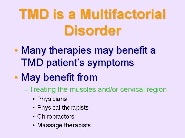 Temporomandibular Disorders Course Textbook Manual of Temporomandibular ...