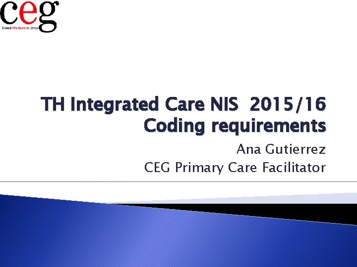 TH Integrated Care NIS 201516 Coding requirements Ana