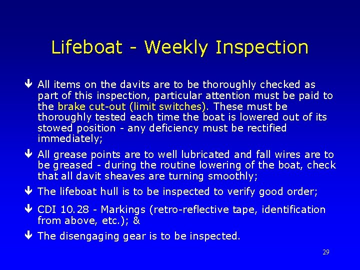 CBT 4 Safety Equipment Maintenance Records Safety Record