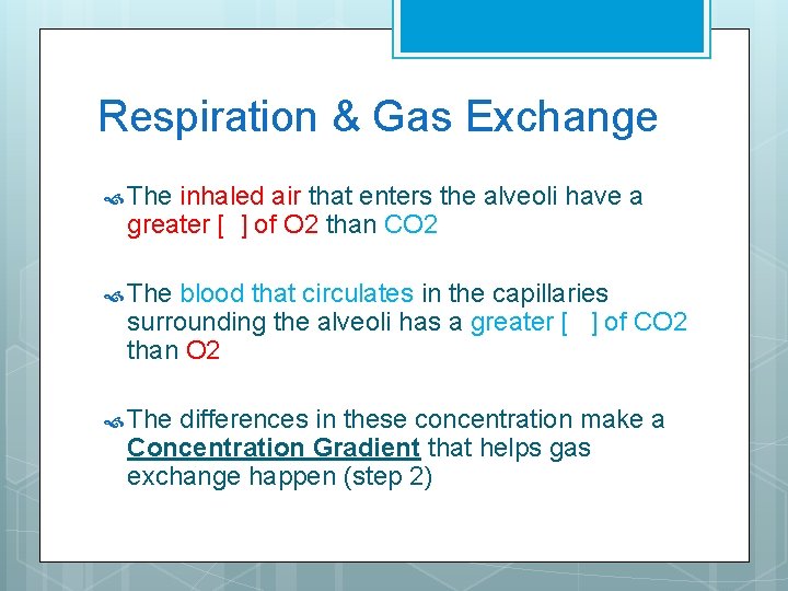 Unit Three The Respiratory System Learning Goal To