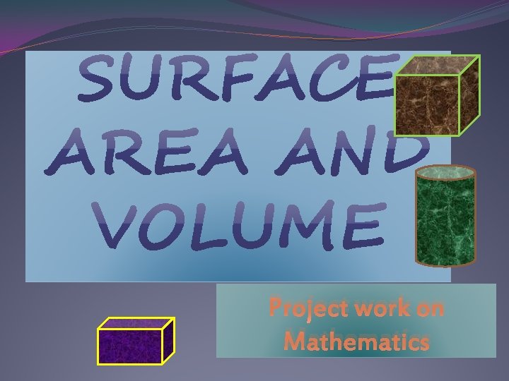 Project work on Mathematics a 2 a 1
