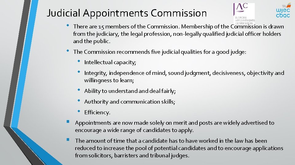 LEGAL PERSONNEL JUDICIARY Objectives Explain the role of
