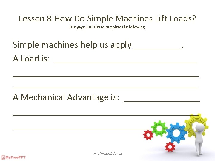 Unit 3 Forces and Simple Machines Big Ideas