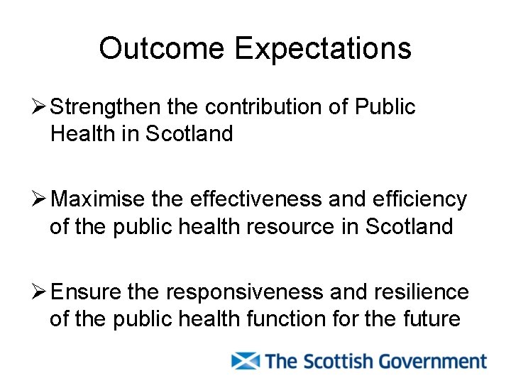Review of Public Health in Scotland Heather Cowan