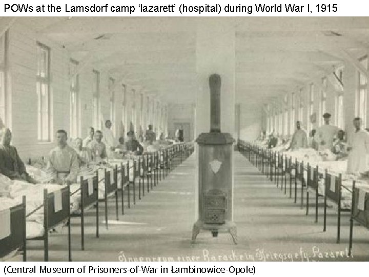Why were camps at Lamsdorfambinowice built Why were