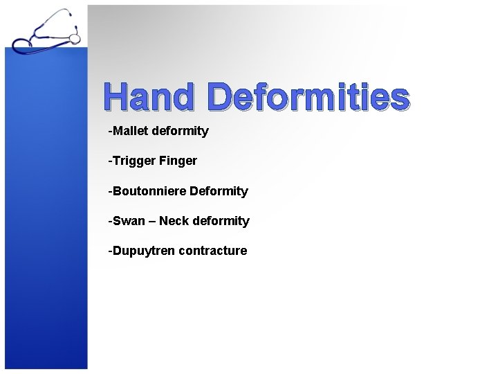 Hand Deformities Fractures and palsy By Adnan ALMaaitah