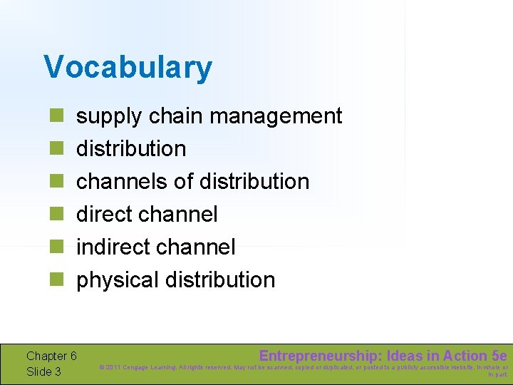 Chapter 6 Distribution Promotion and Selling 6 1