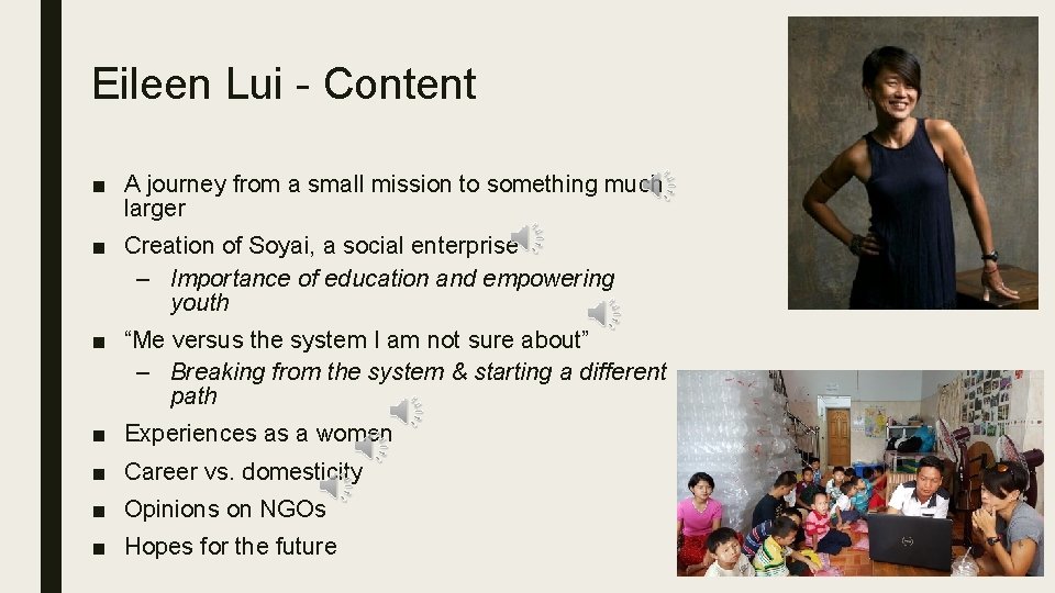 Eileen Lui Content A journey from a small