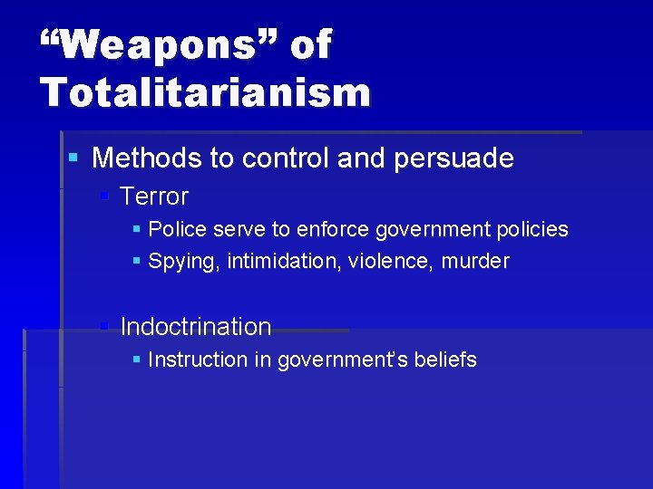 The Rise of Totalitarianism Lenin vs Stalin Lenin