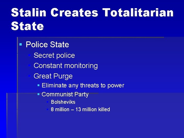 The Rise of Totalitarianism Lenin vs Stalin Lenin