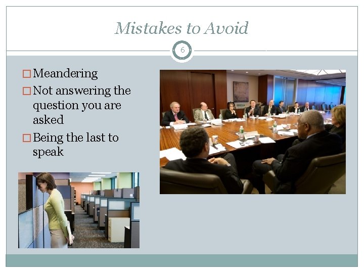 Taking a Seat at the Table How to