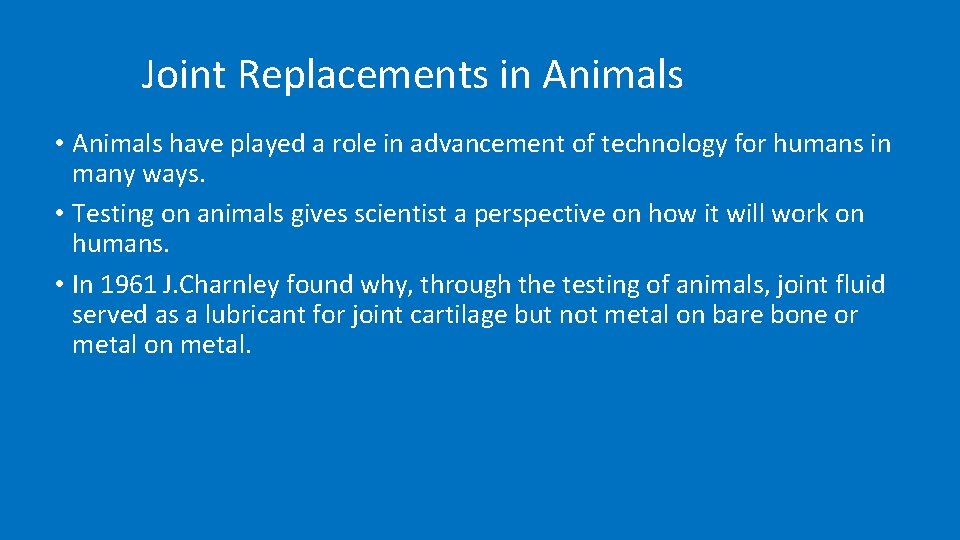 Benefits of Biomedical Research Spring 2015 Anesthesia in