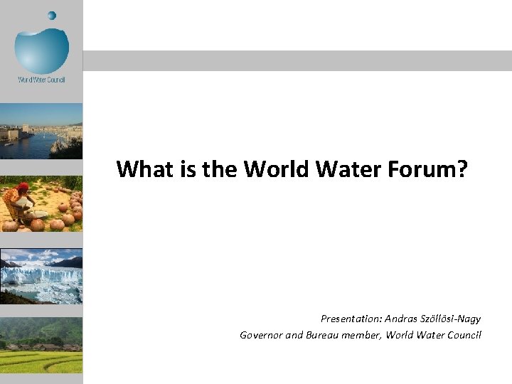 What is the World Water Forum Presentation Andras