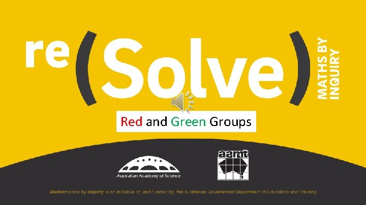 Red and Green Groups Learning Intention Success Criteria