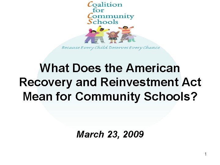 What Does the American Recovery and Reinvestment Act