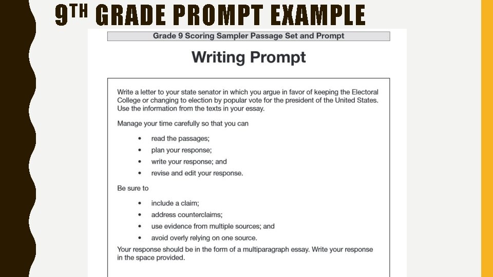 FSA SCORING ARGUMENTATIVE WRITING THERE ARE THREE CATEGORIES