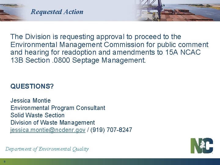 May 9 2018 Groundwater Waste Management Committee Readoption