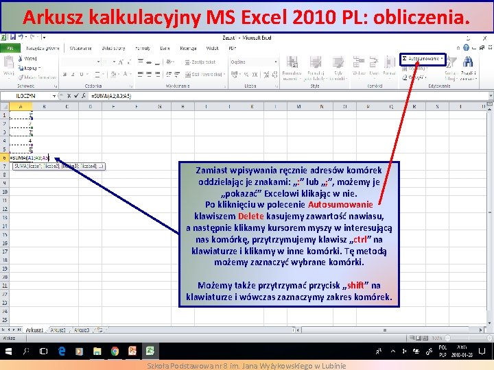 Arkusz kalkulacyjny MS Excel 2010 PL Microsoft Excel