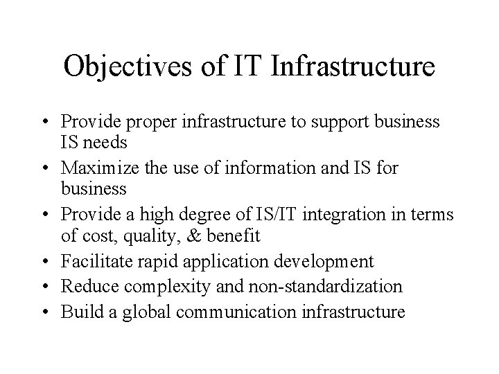 Chapter 12 Strategies for Managing the Technology Infrastructure