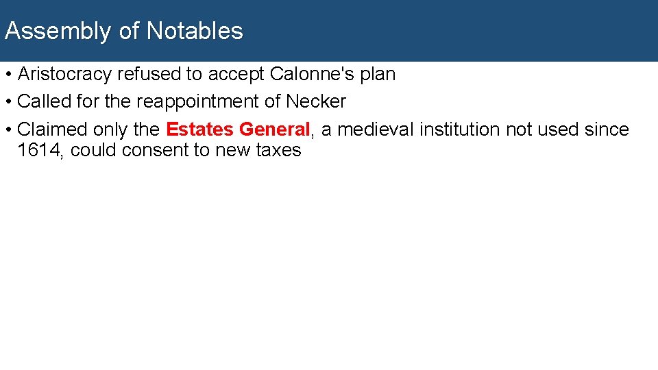 The French Revolution Background and Beginning EQ What