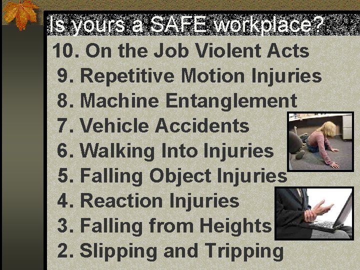 ERGONOMICS Big Rivers Electric Corporation Safety Meeting By