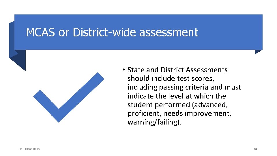 Student Strengths Statement Allan S Blume M Ed