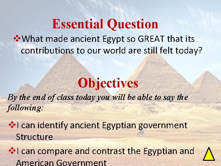 March 3 2015 Aim How Has Ancient Egypt
