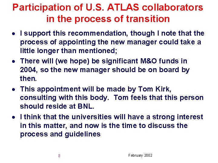 Scope and Contingency Transition to the Research Phase