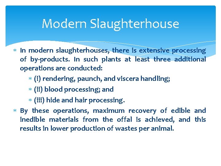 Slaughterhouses Waste Management Waste generated in slaughterhouse ...