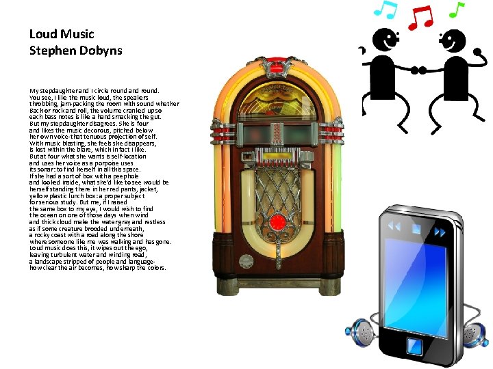 Loud Music Stephen Dobyns My Stepdaughter And I