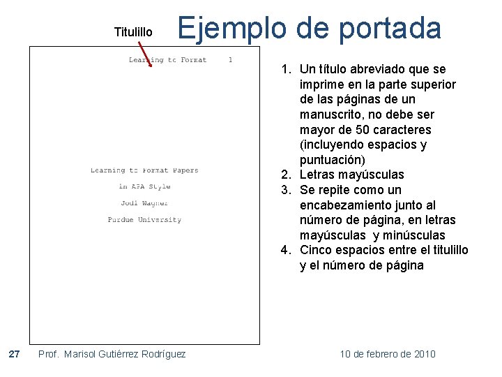 DOCUMENTACIN DE UN ESCRITO UTILIZANDO EL MANUAL DE