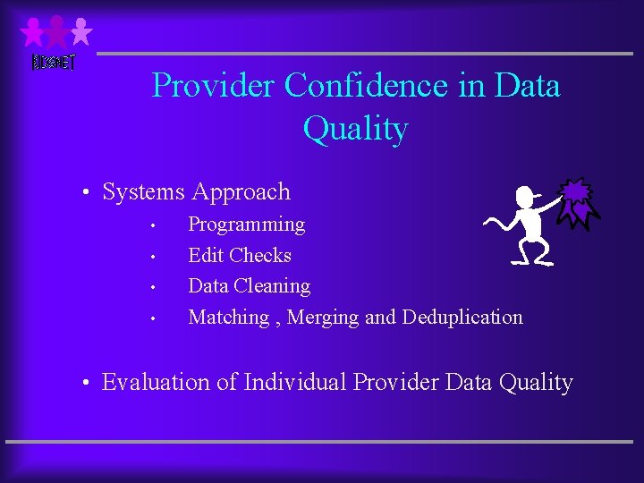 Provider Based Assessment of Data Quality The AFIX