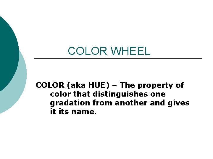 Color Wheel Assignment Art Explorations WSRHS COLOR WHEELVOCABULARY