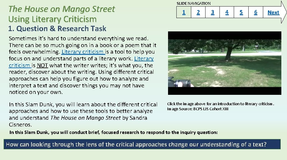 The House on Mango Street Using Literary Criticism