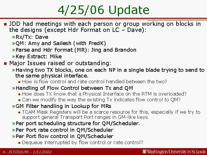Design of a Diversified Router Project Assignments and