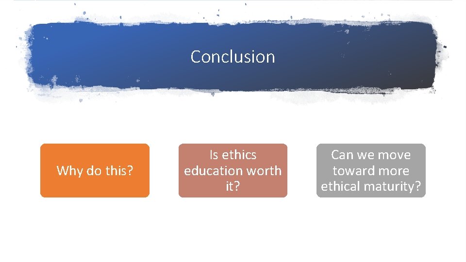 Towards Ethical Maturity Connecting theory selfawareness and practice