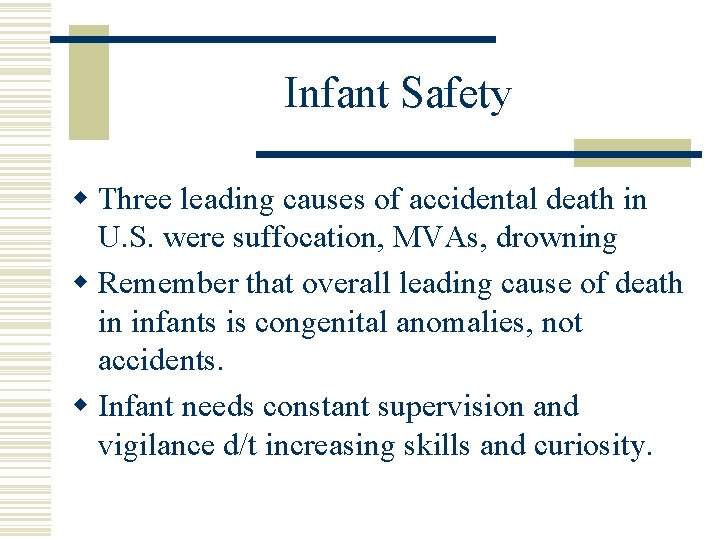Pediatric Safety Ricci chapters 25 29 Nursing Responsibilities