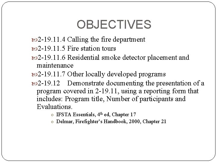 FVCC FIRE RESCUE Fire Prevention and Public Education