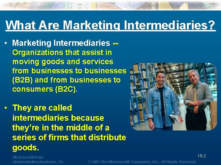 15 Chapter Mc GrawHillIrwin Understanding Business 7e Distributing